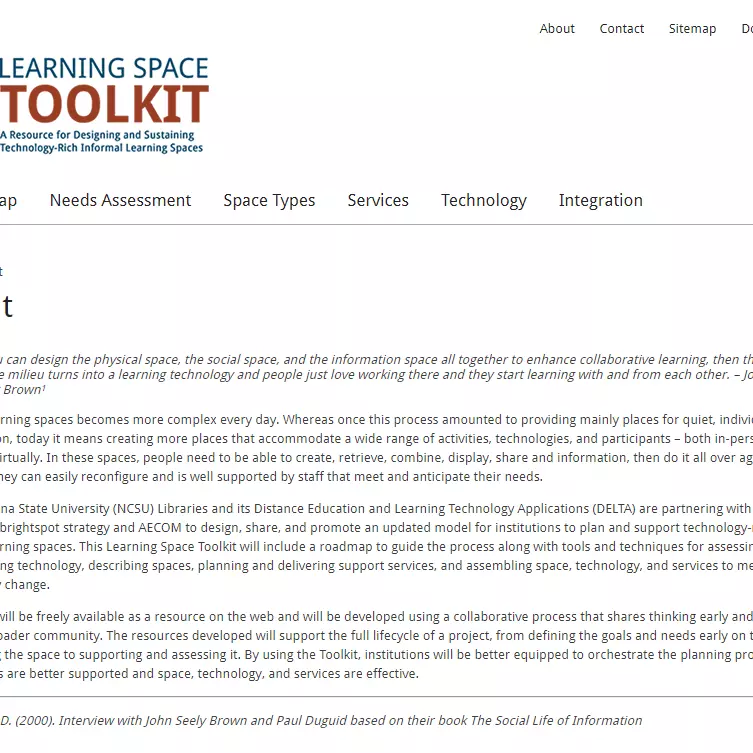 Learning Spaces Toolkit