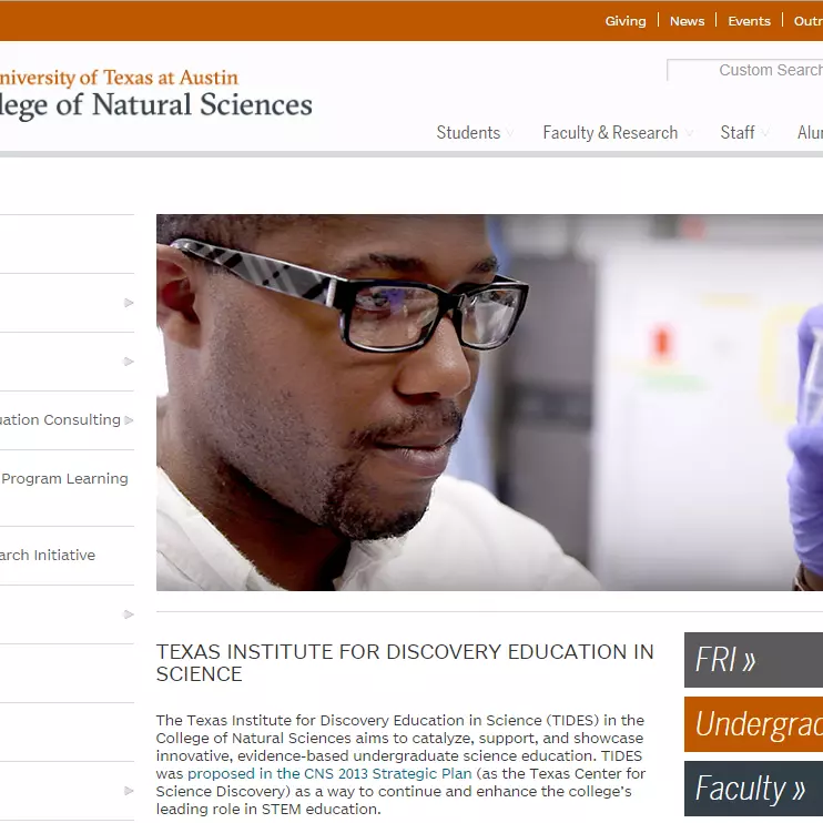 TIDES Program at University of Texas