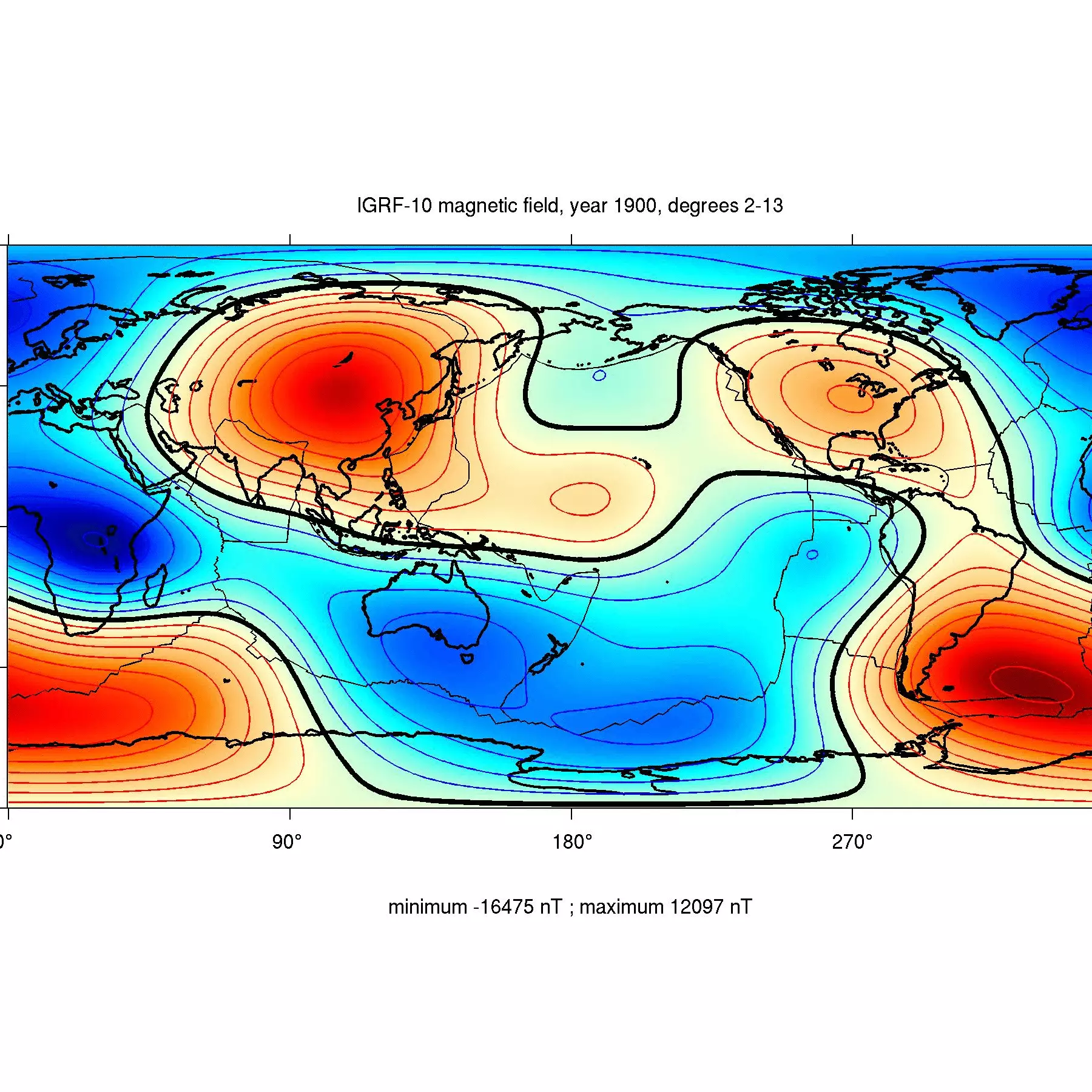 Visualizing the time-dependence of the Earth's magnetic field