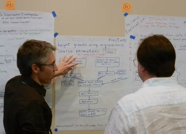 Jamie Rich presents his poster