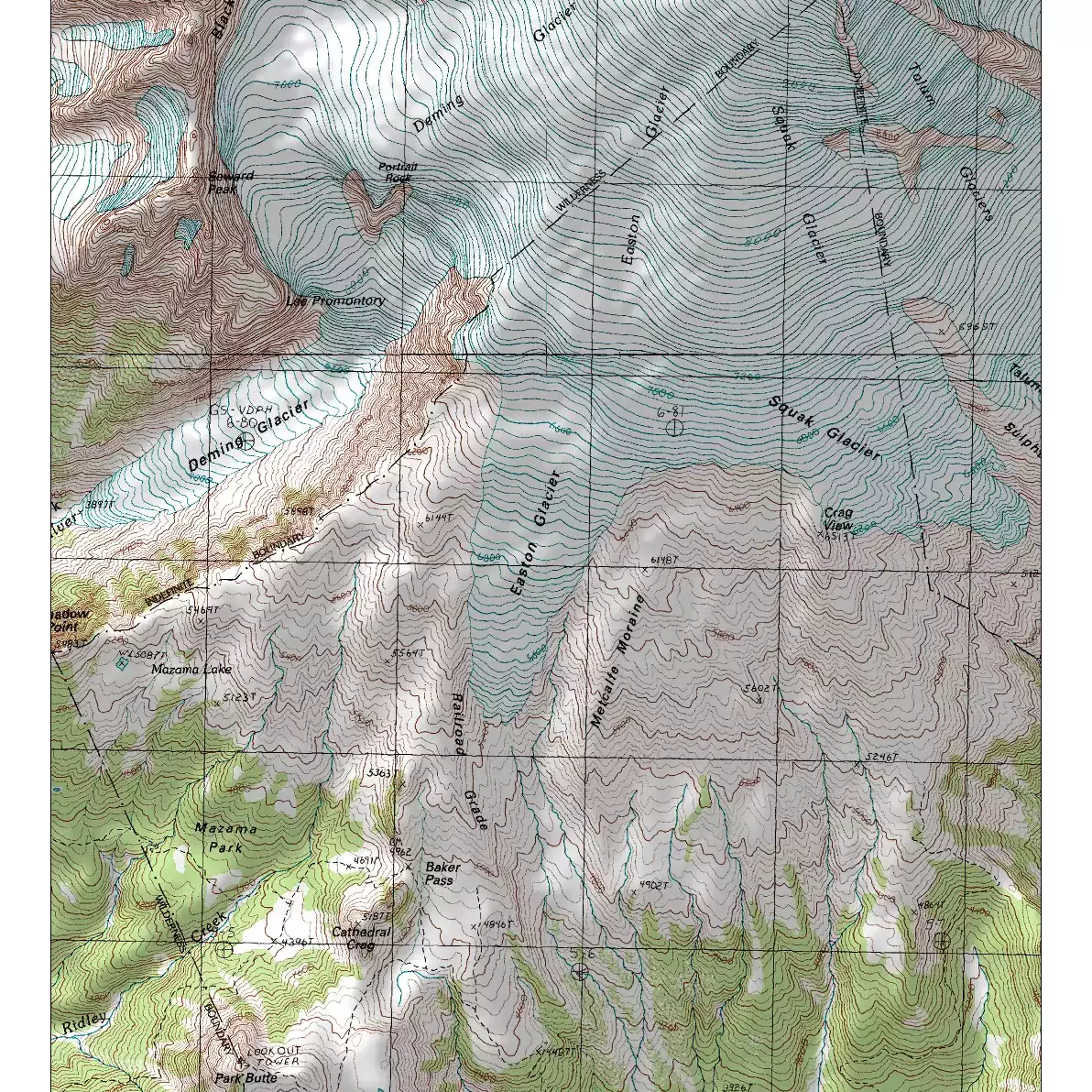 An Actively Evolving Glacier Forefield, Mt. Baker, Washington