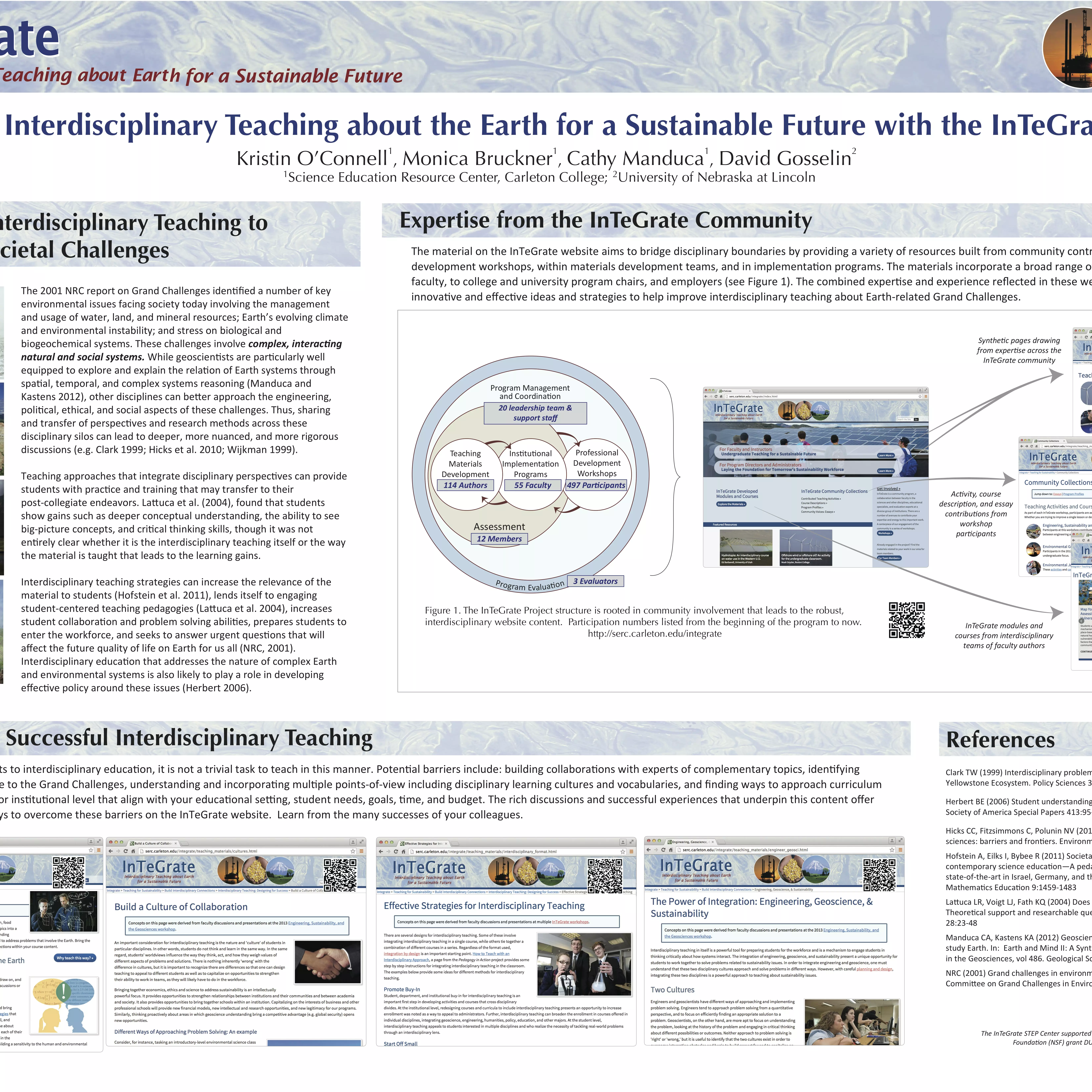 Supporting Interdisciplinary Teaching about the Earth for a Sustainable ...