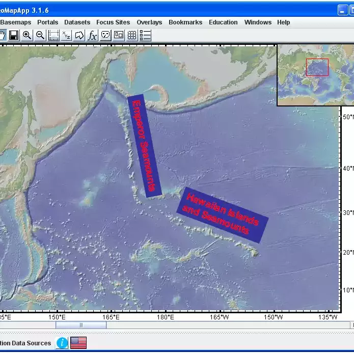 Hawaiian Islands: Volcano Ages, Hotspots and Plate Motion