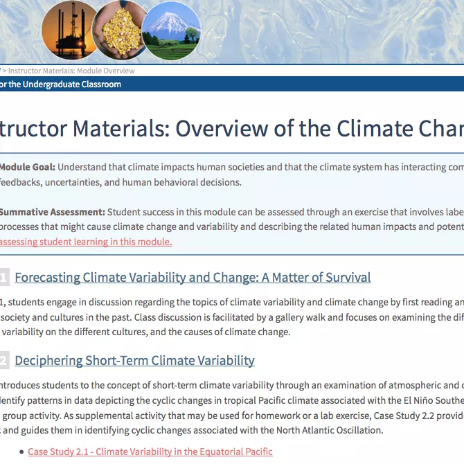 Using InTeGrate Modules and Courses