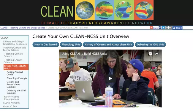 Creating CLEAN-NGSS Units