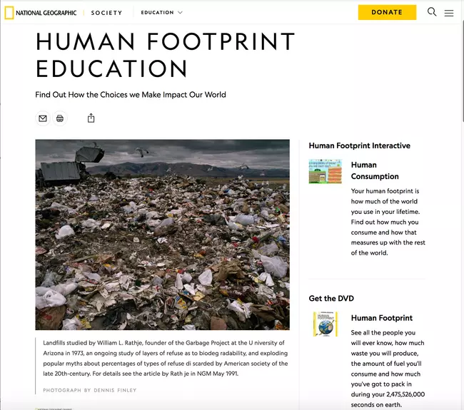 Human Footprint National Geographic