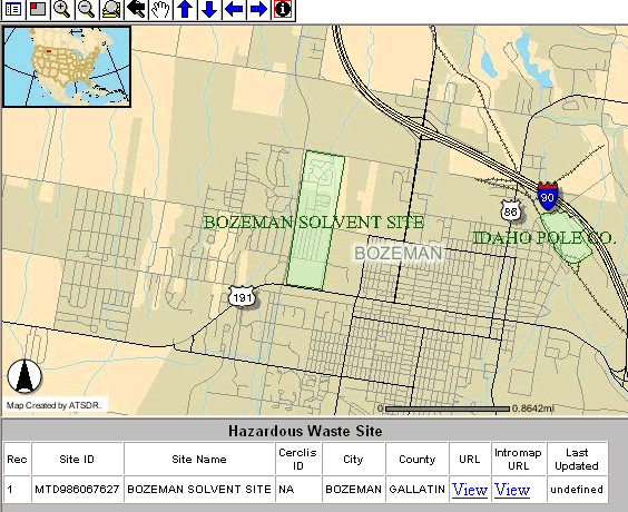 GATHER map of Bozeman Montan