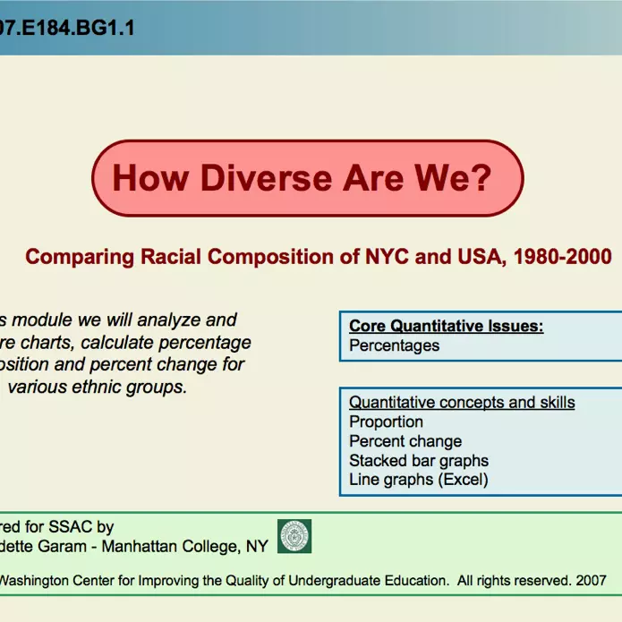 How Diverse Are We? -- Comparing Racial Composition of NYC and USA ...
