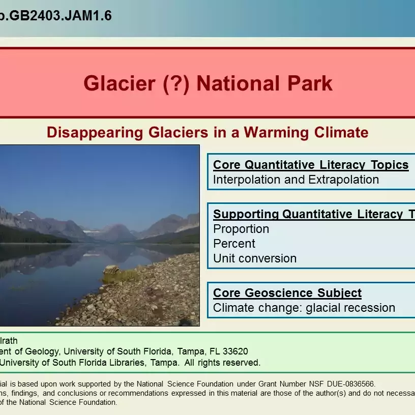 Glacier (?) National Park