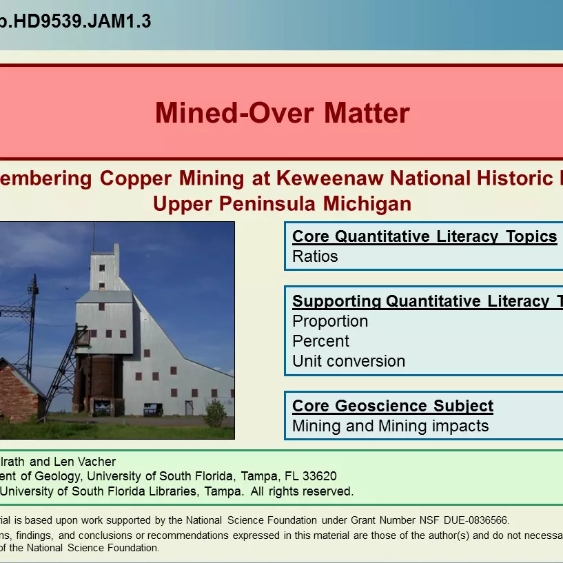Mined-Over Matter: Remembering Copper Mining at Keweenaw National ...