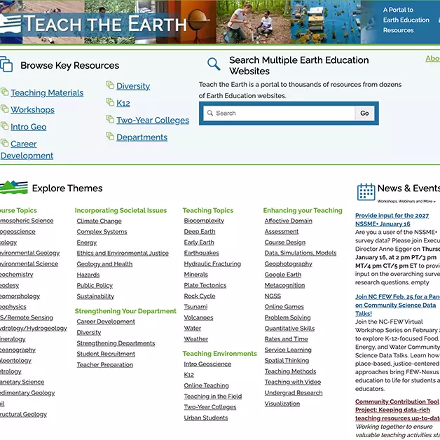 Finding Earth Education Resources at SERC