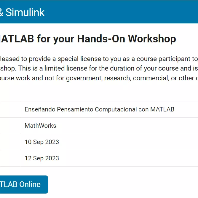 Tarea previa al taller: Enseñando Pensamiento Computacional con MATLAB