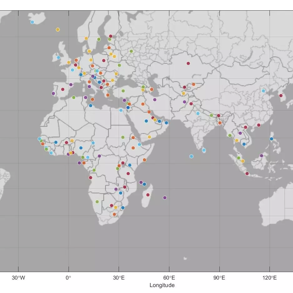 Data classification using Support Vector Machine and geographical data plotting