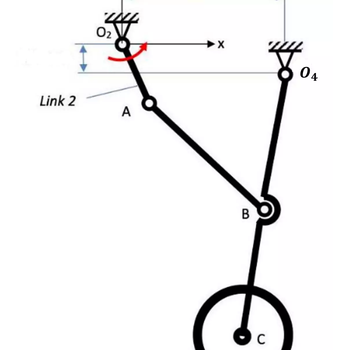 Motion Analysis of a Four-bar Mechanism