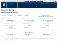 Radioactive Decay Calculator