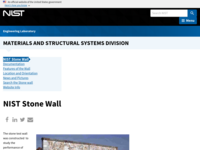 Building Stone of the United States: The NIST Test Wall