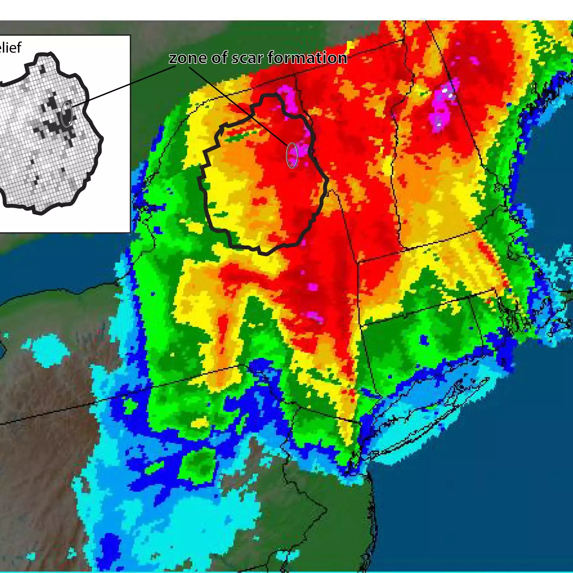 Precipitation and debris flows in the Adirondacks