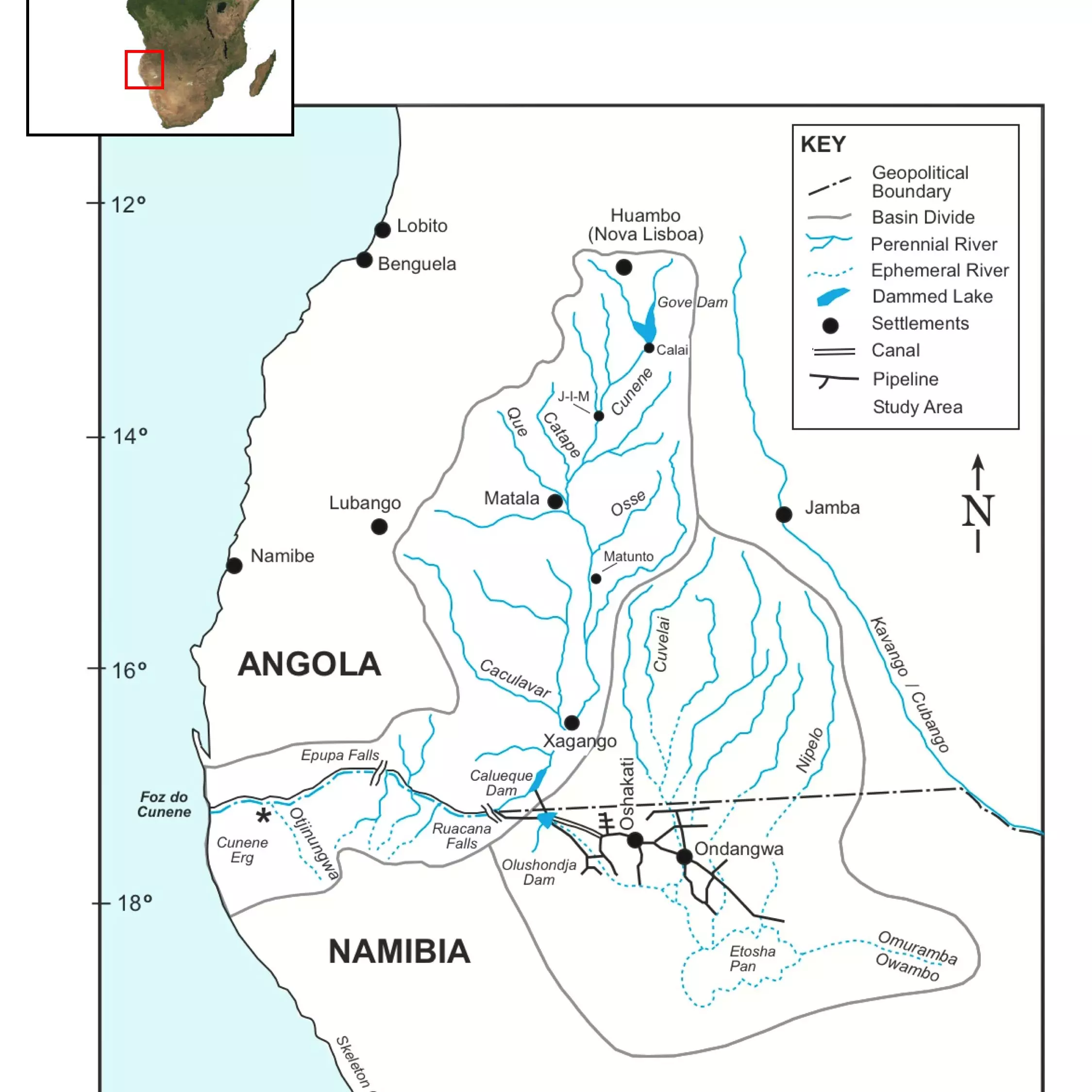 Geomorphic Setting & Archaeology of the Cunene River, Namibia